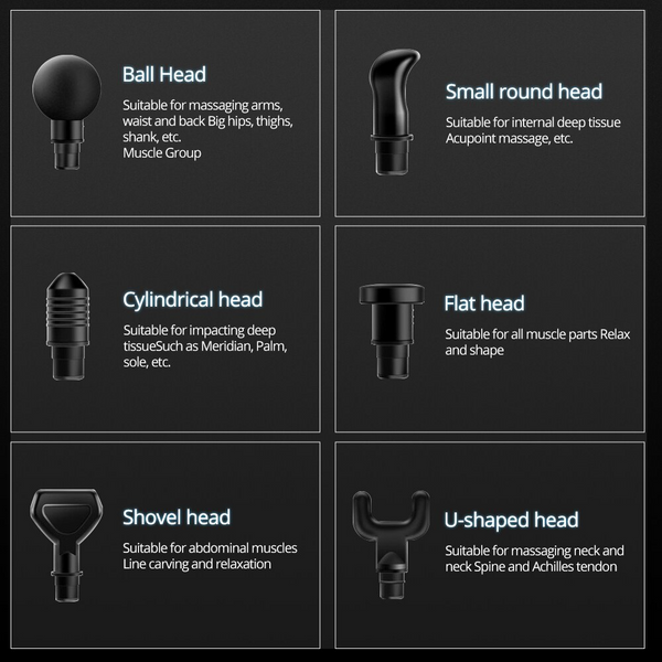 Professional Massage Gun - 30 Speeds, 8 Heads & Touch Screen | Australia